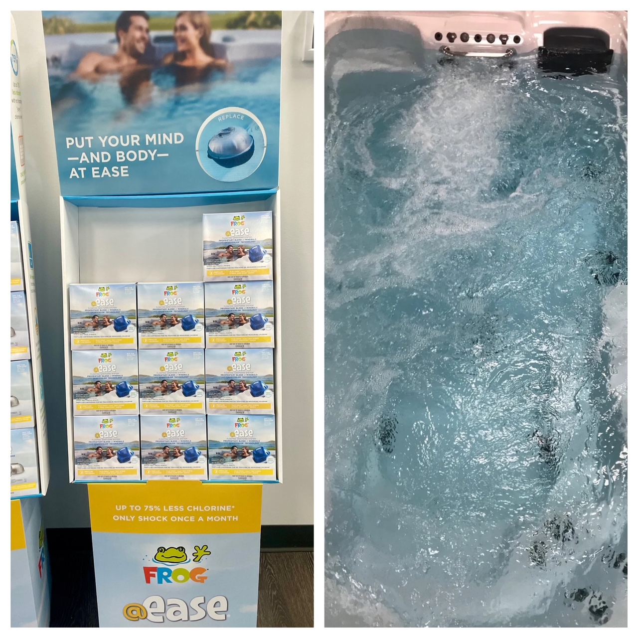 FROG @Ease Swim Spa Sanitizing System Makes Maintenance Simple - Hot ...