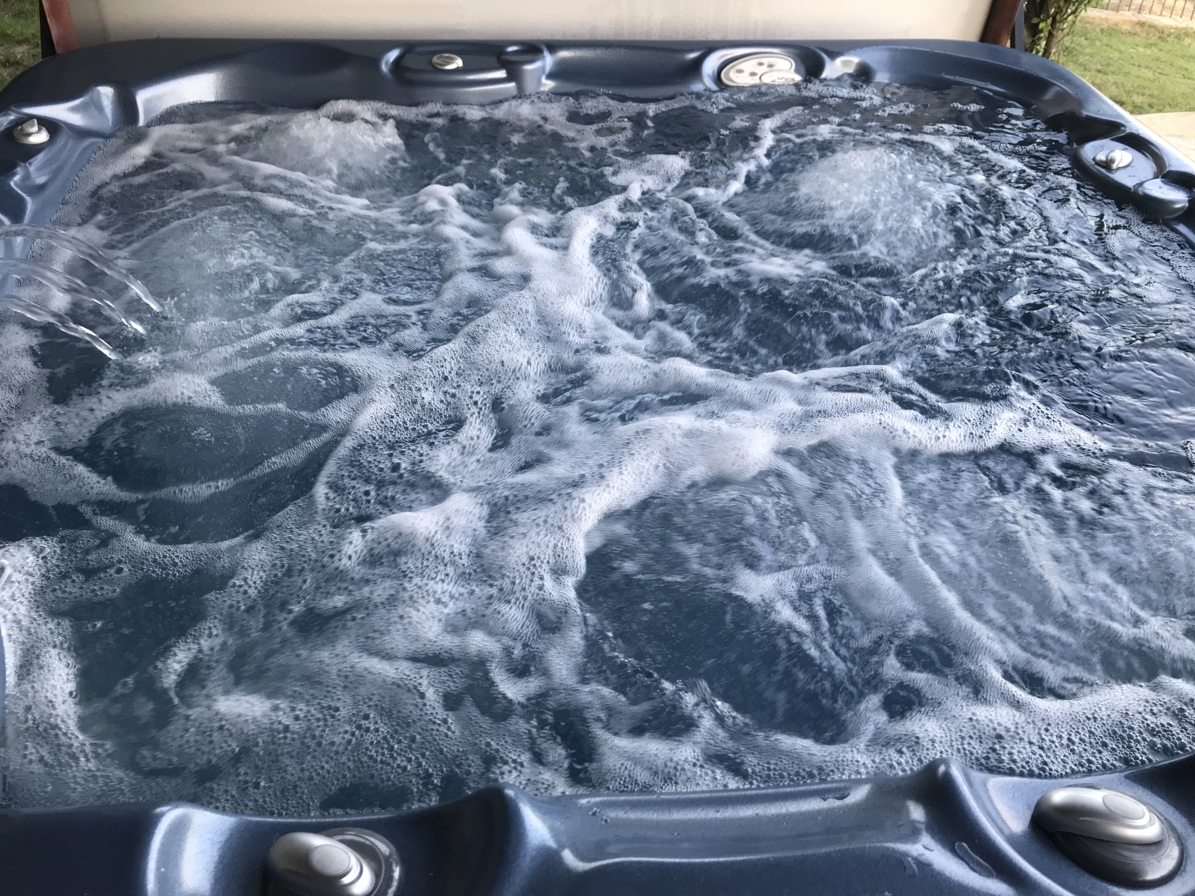 Hot Springs Envoy 5 person Hot Tub w/ steps and cover cradle cover ...